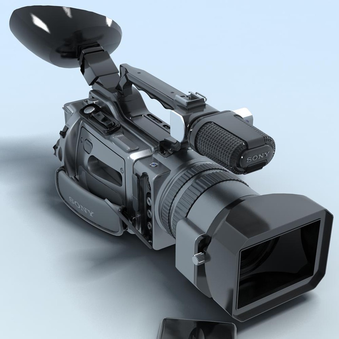 sony vx2000 camcorder 3d max