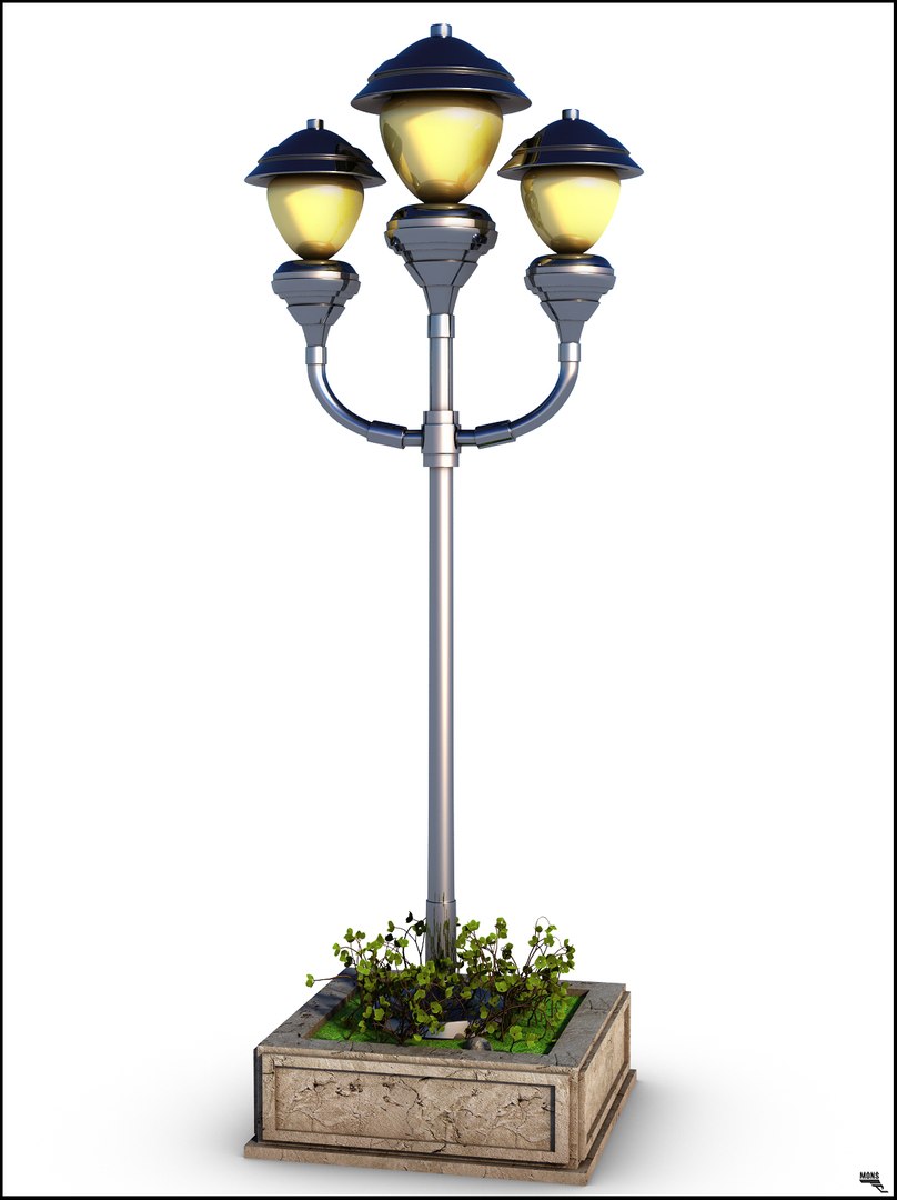 3D street lamp - TurboSquid 1193987