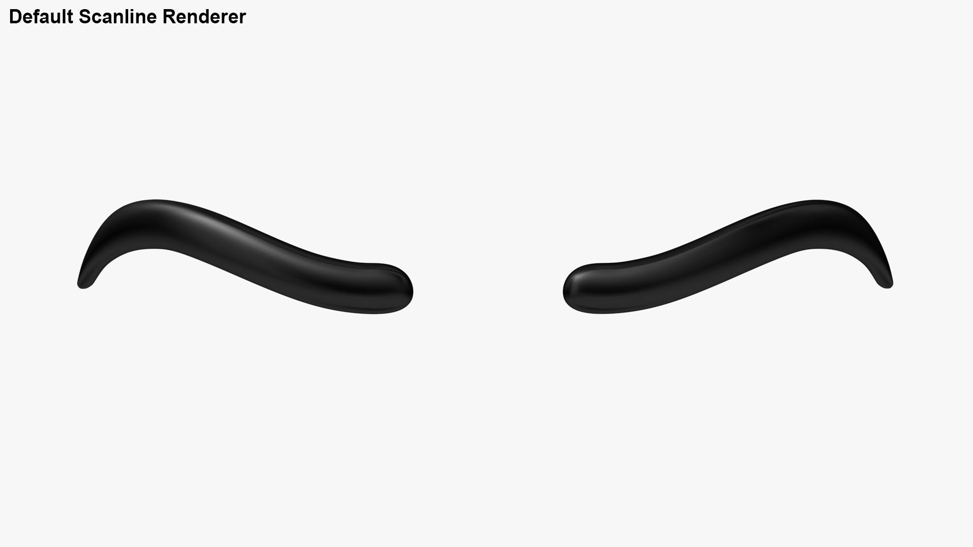 Cartoon Eyebrows 08 3D Model - TurboSquid 2083043