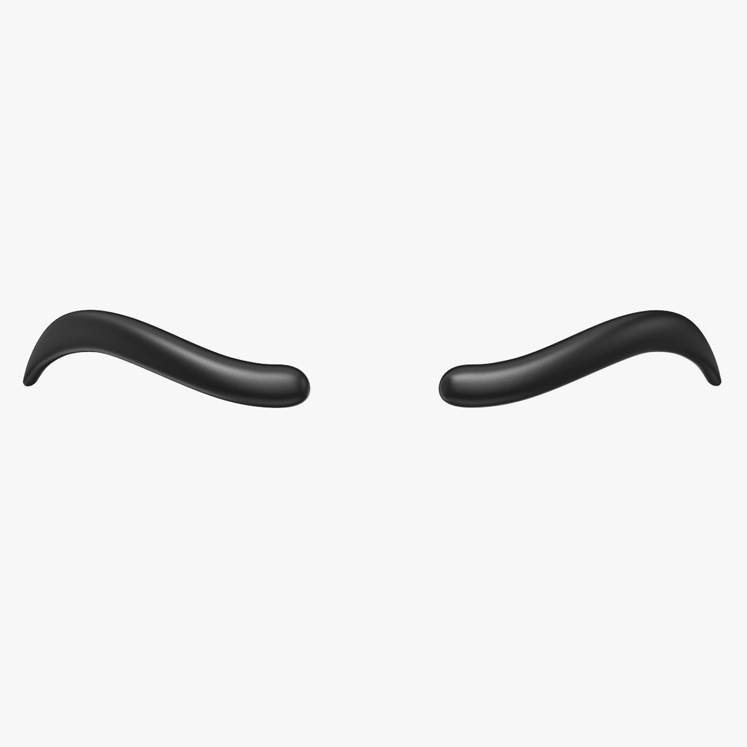 Cartoon Eyebrows 08 3D model - TurboSquid 2083043