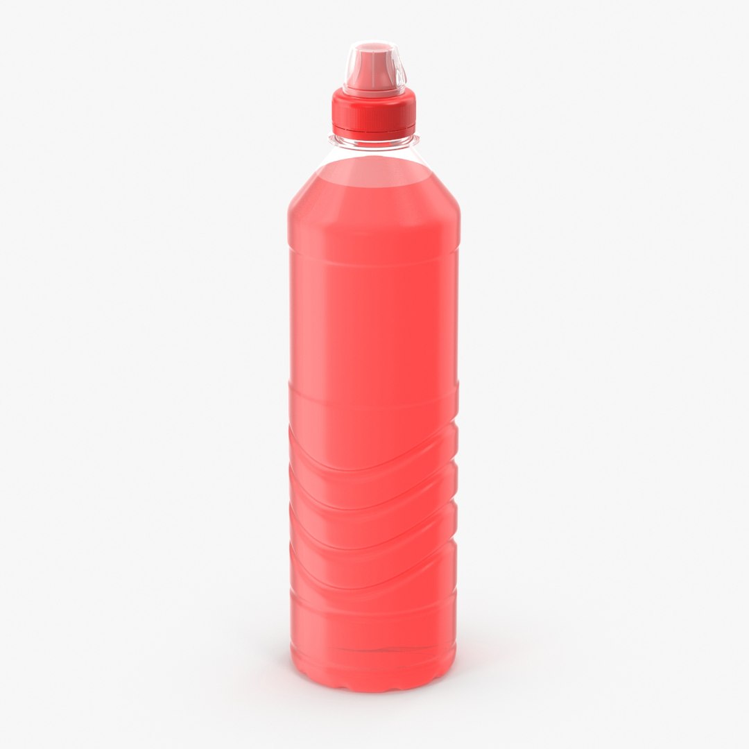 3D Plastic Bottle Red - TurboSquid 2073824