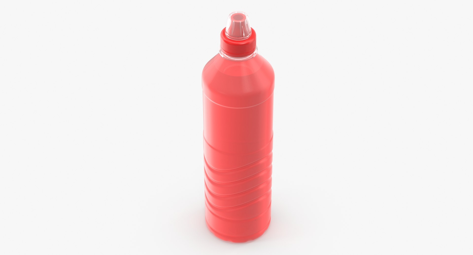 3D Plastic Bottle Red - TurboSquid 2073824