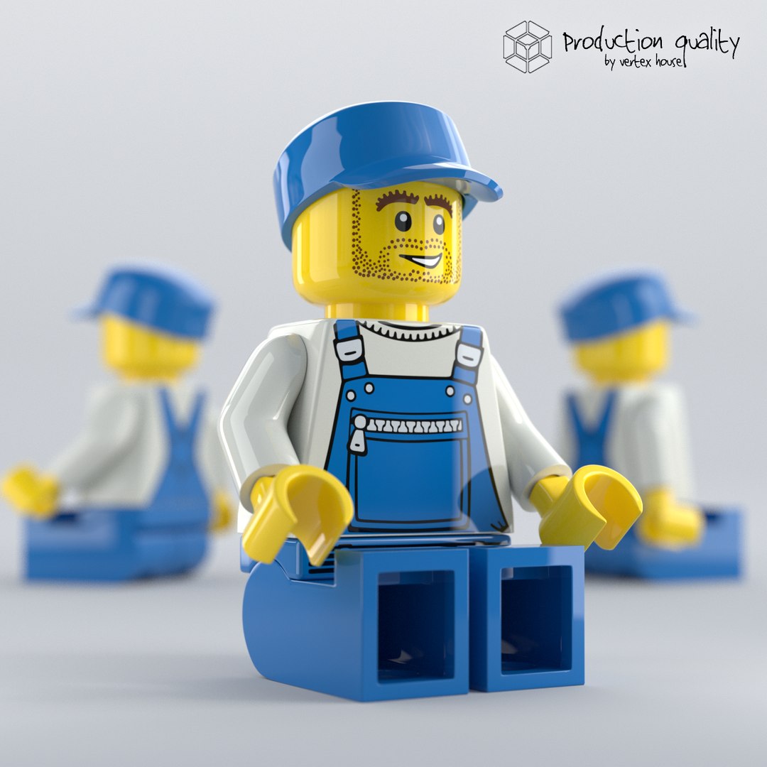3D Lego Plumber Figure - TurboSquid 1160868