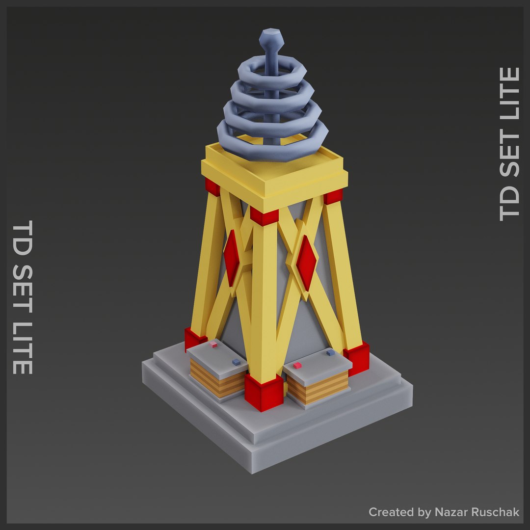 Tower Defence Set Lite 3D Model - TurboSquid 2394719