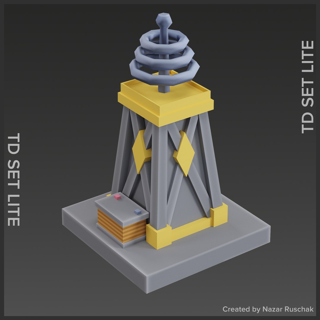 Tower Defence Set Lite 3D Model - TurboSquid 2394719