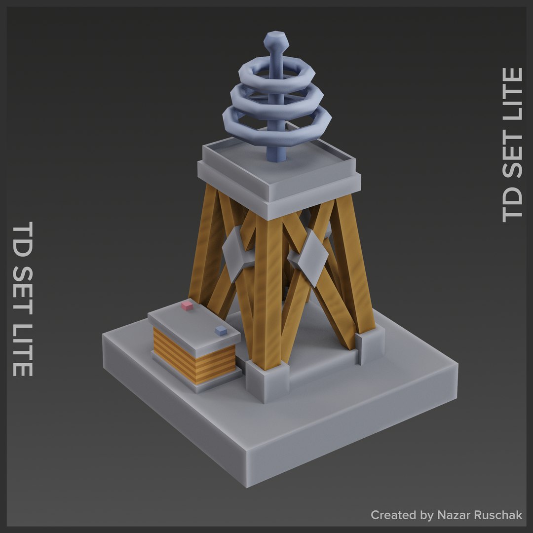 Tower Defence Set Lite 3D Model - TurboSquid 2394719