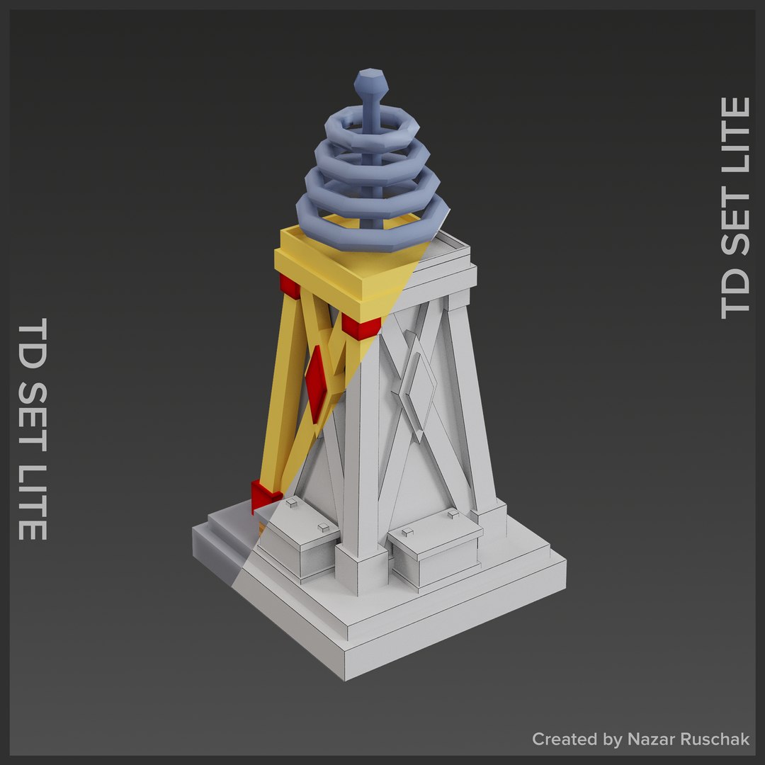 Tower Defence Set Lite 3D Model - TurboSquid 2394719