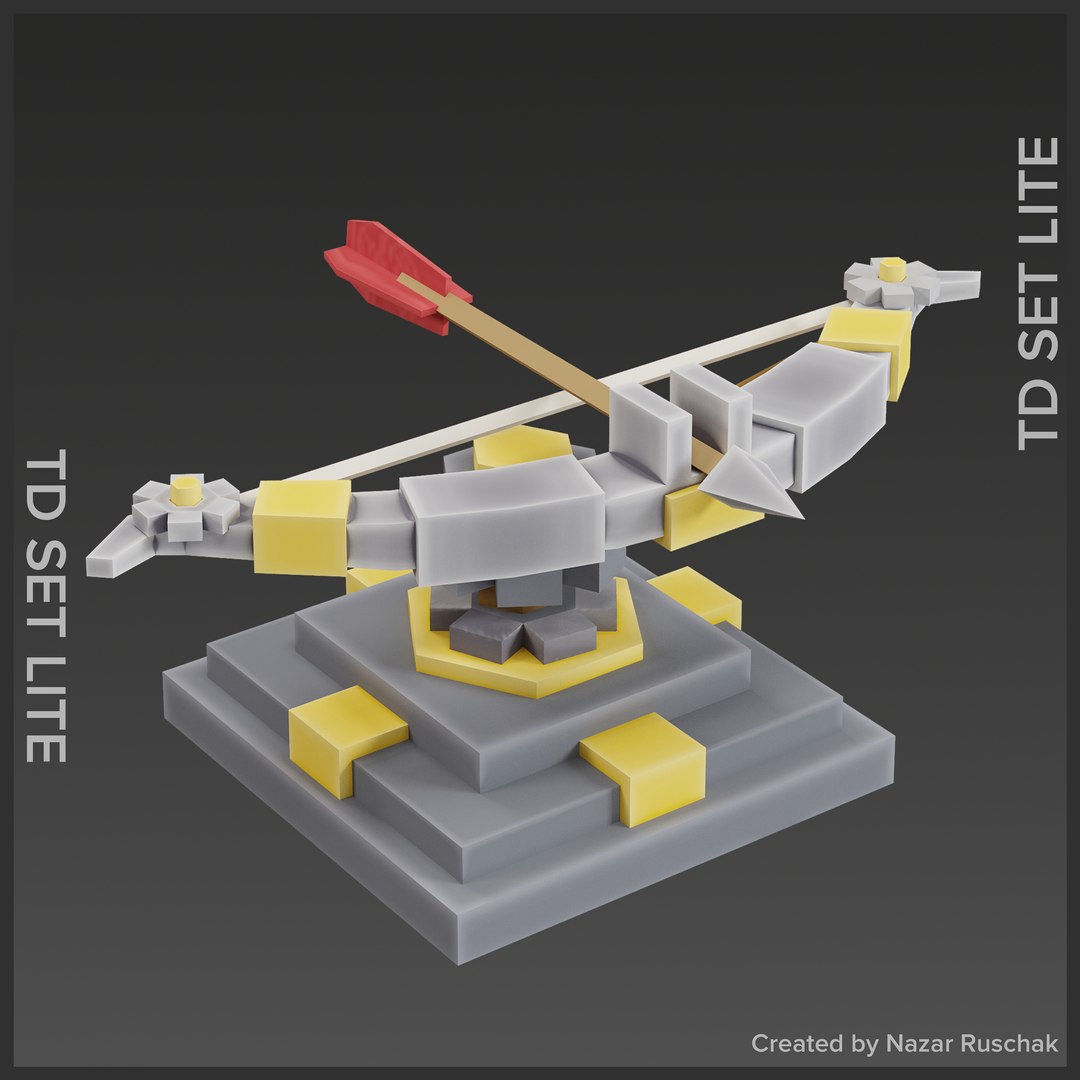 Tower Defence Set Lite 3D Model - TurboSquid 2394719