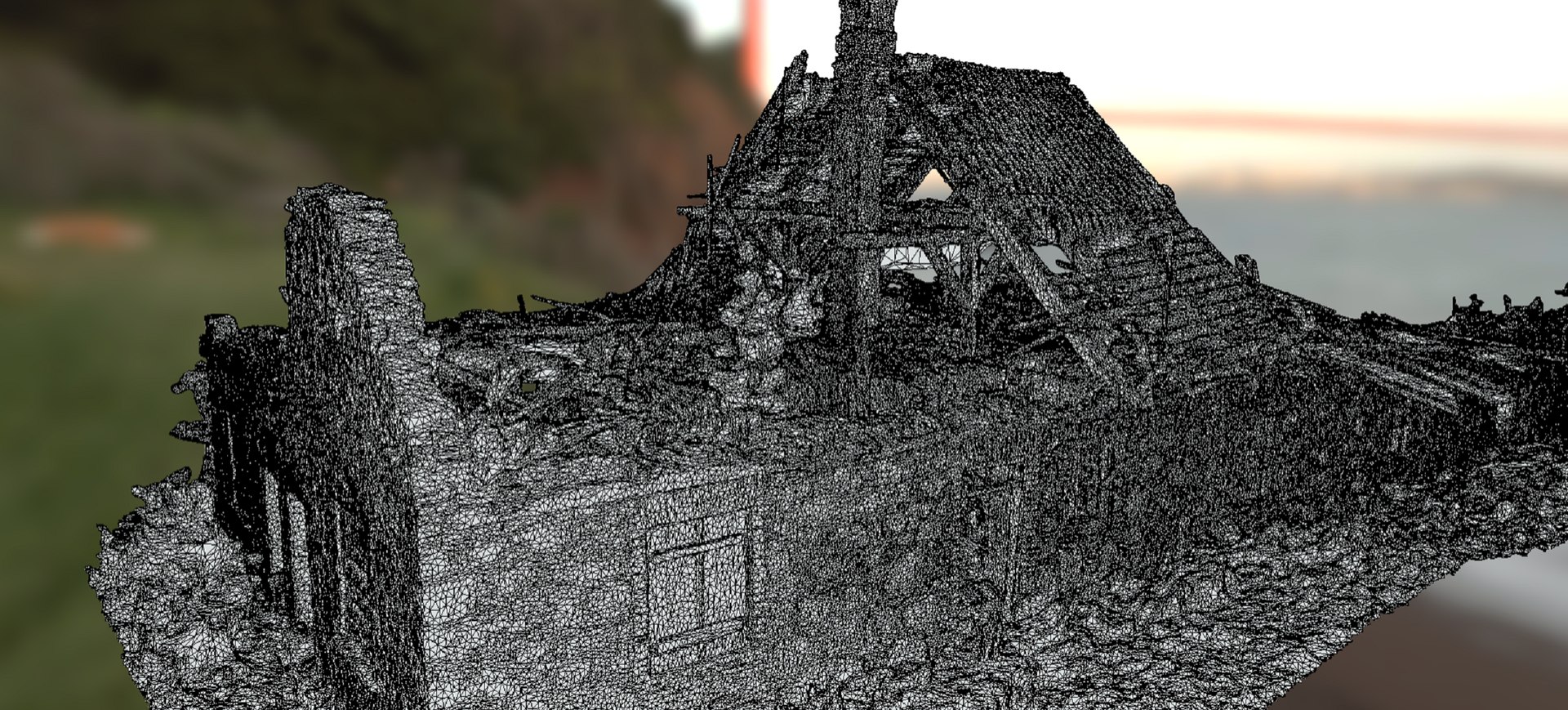 Destroyed House 3D Scan Model - TurboSquid 1863014