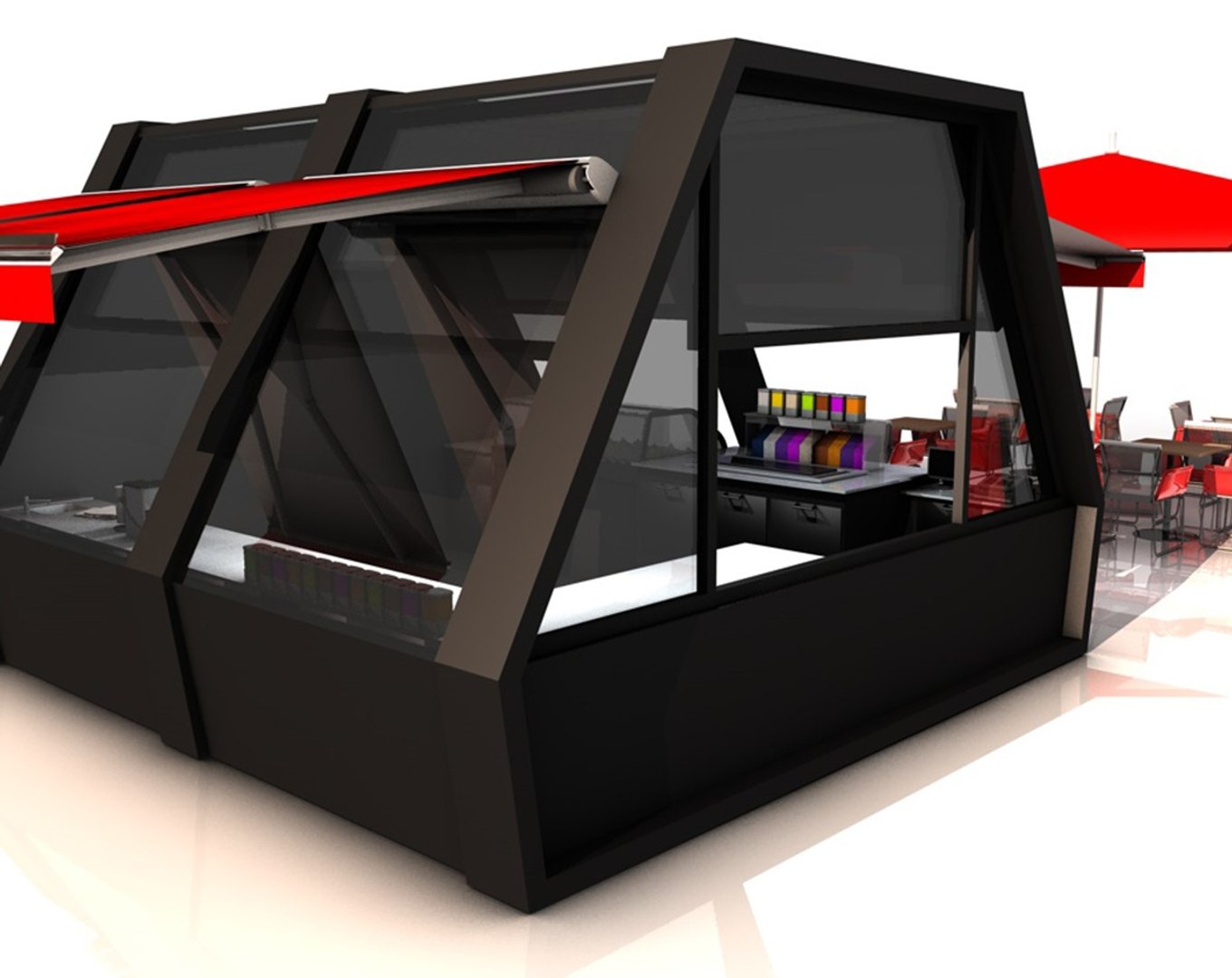 3D Kiosk - TurboSquid 1523240