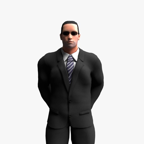 Rigged bodyguard animation 3D model - TurboSquid 1462384