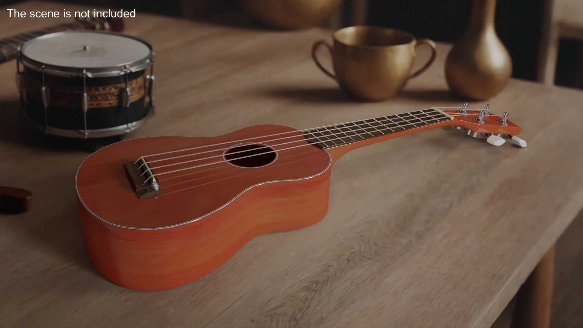 Acoustic Ukulele 3D Model - TurboSquid 2317676
