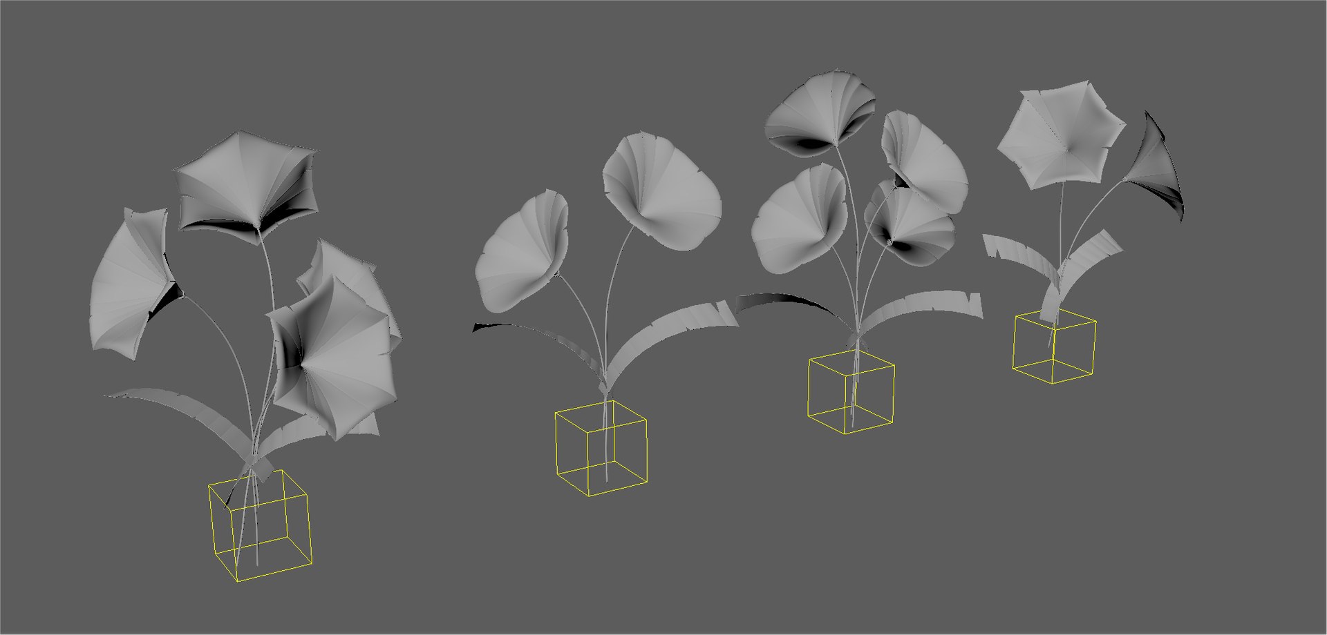 Cartoon Flowers 3D Model - TurboSquid 1747153