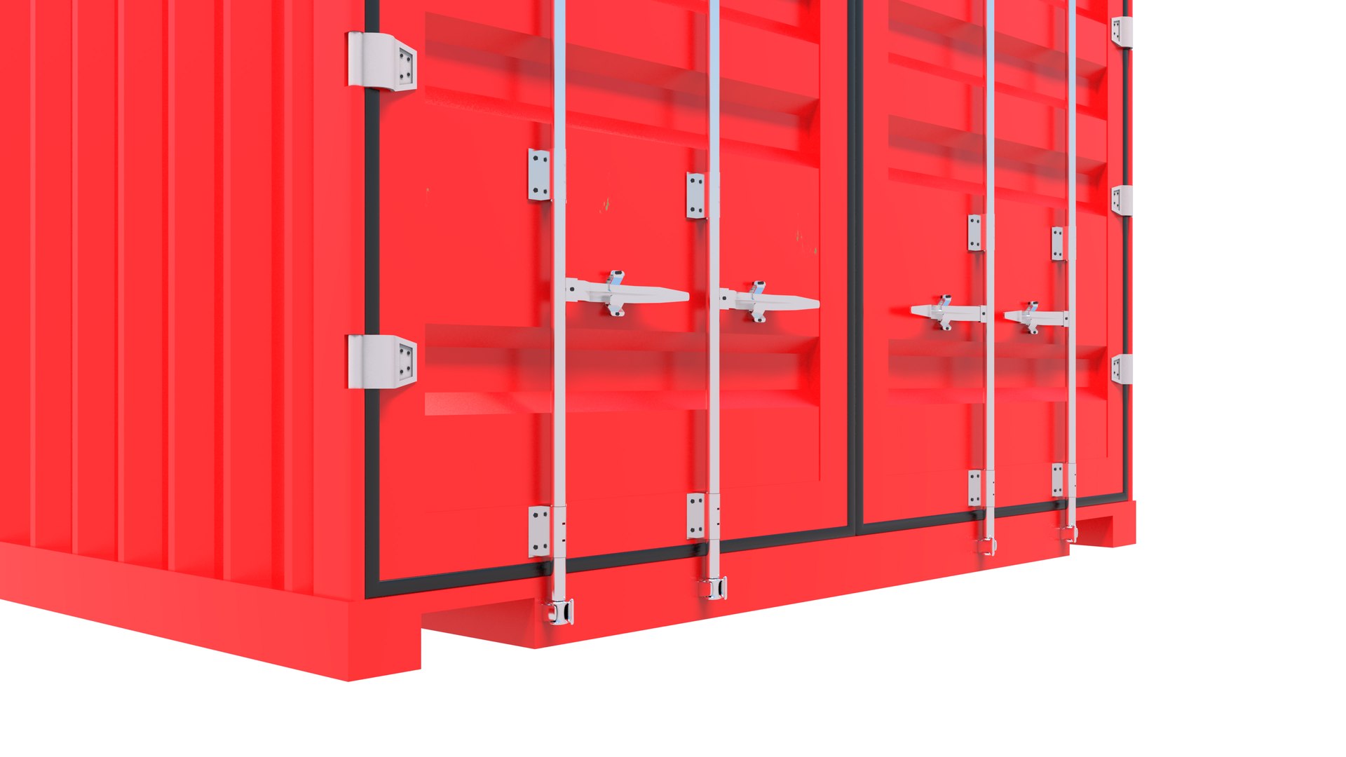 Cargo Container - Red 3D - TurboSquid 1908303