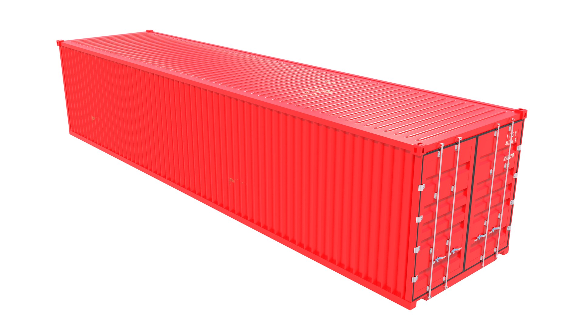 Cargo Container - Red 3D - TurboSquid 1908303