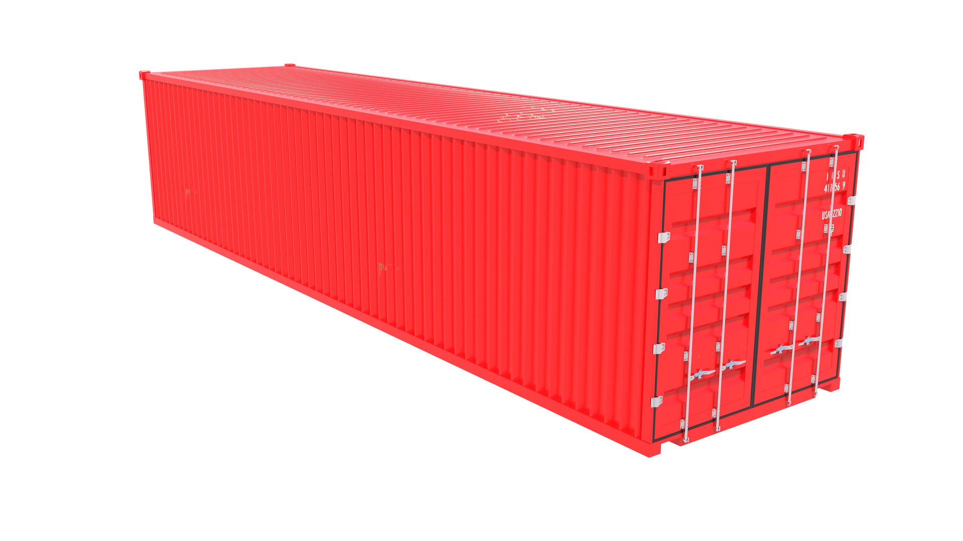 Cargo Container - Red 3D - TurboSquid 1908303