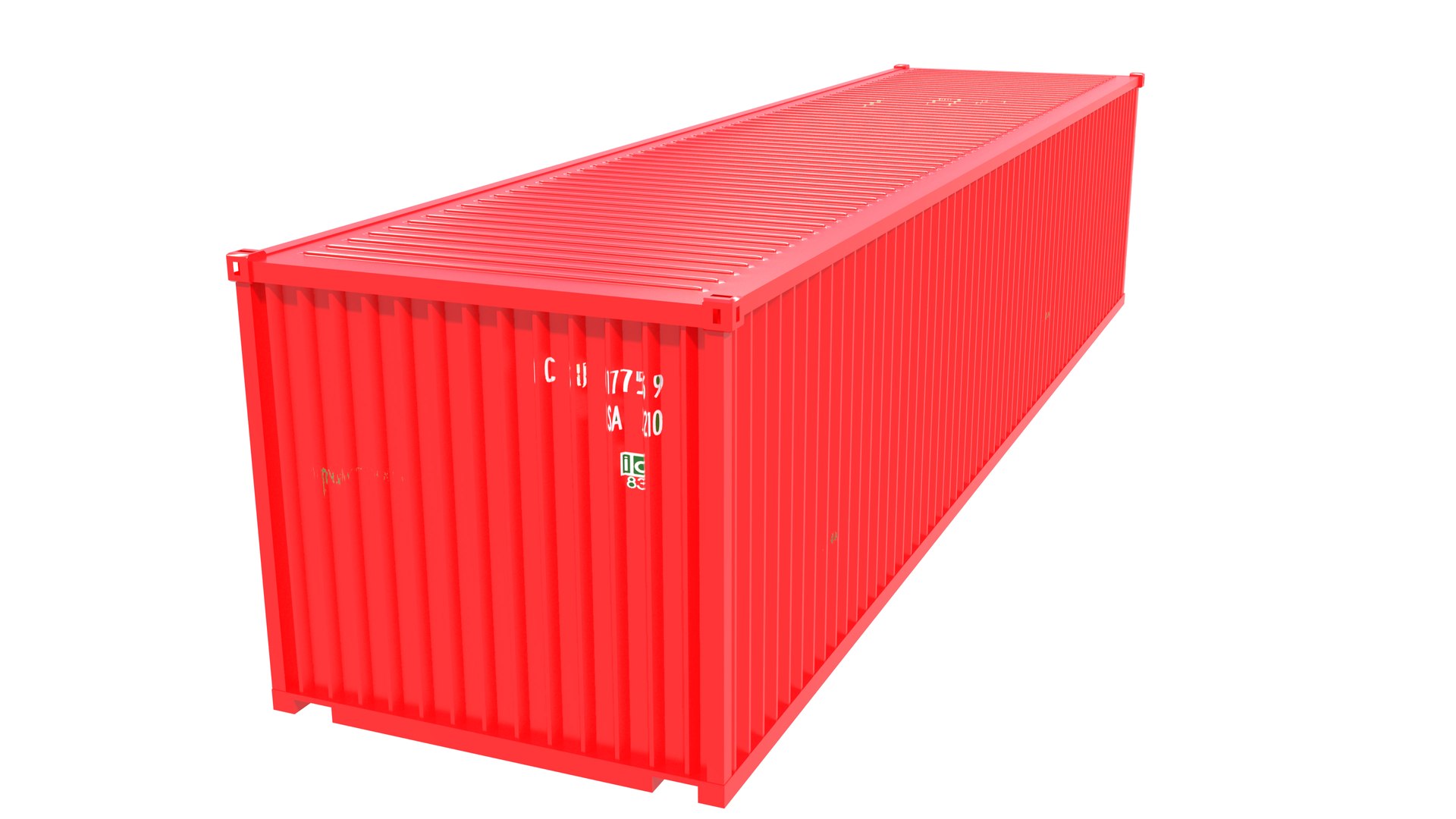 Cargo Container - Red 3D - TurboSquid 1908303