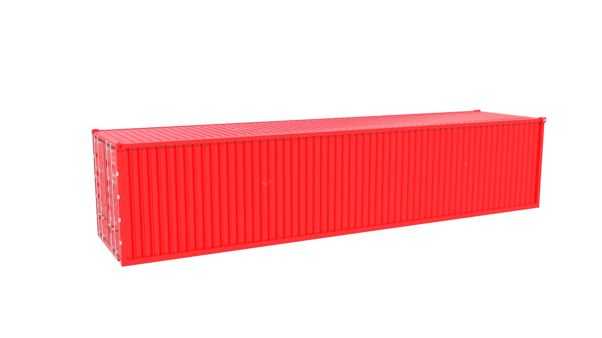 Cargo Container - Red 3D - TurboSquid 1908303