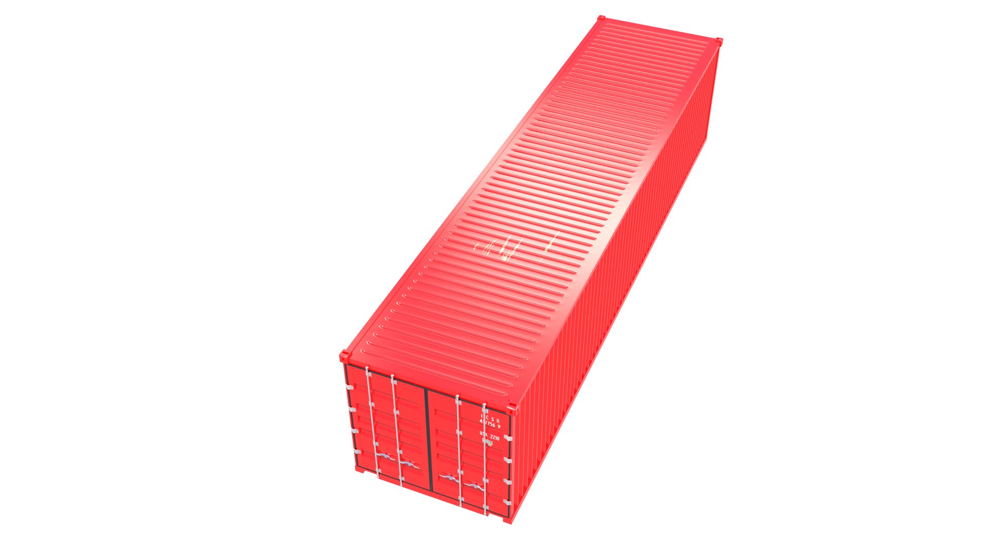 Cargo Container - Red 3D - TurboSquid 1908303