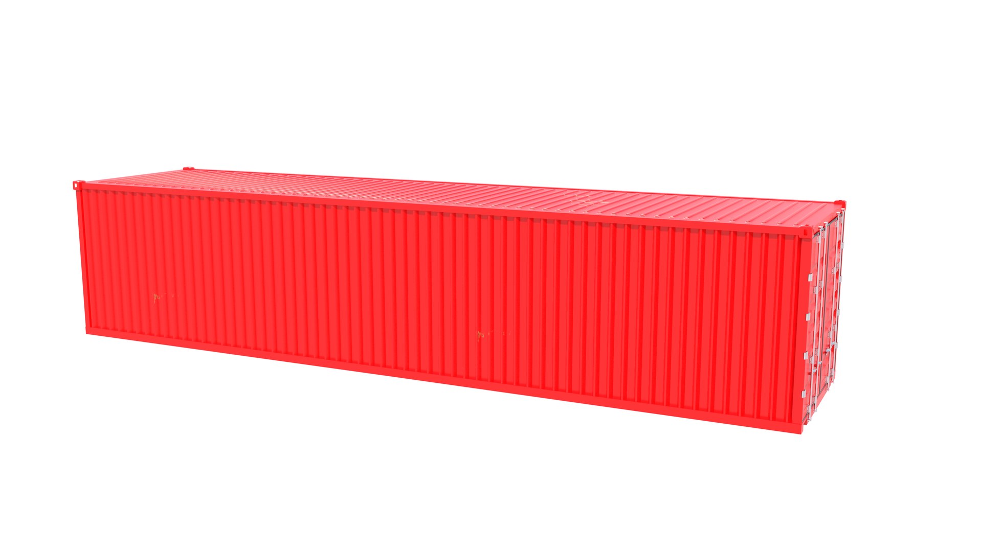 Cargo Container - Red 3D - TurboSquid 1908303