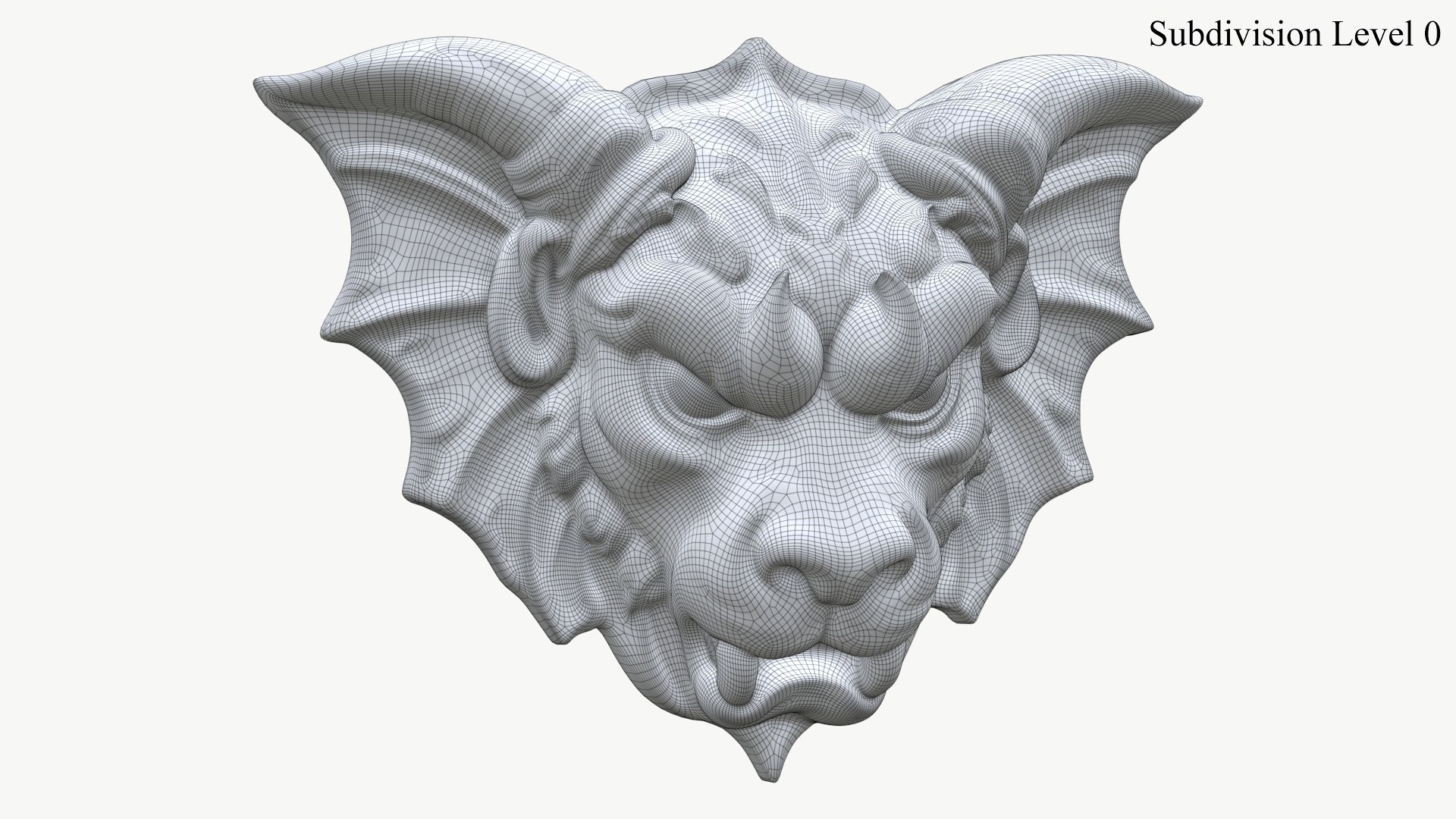 3D Model Gargoyle Head Textured 4 - TurboSquid 2291102