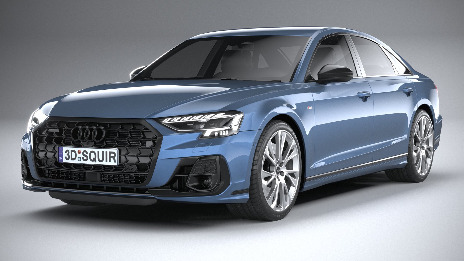 3D Model Audi A8 S-Line 2022 - TurboSquid 1827434