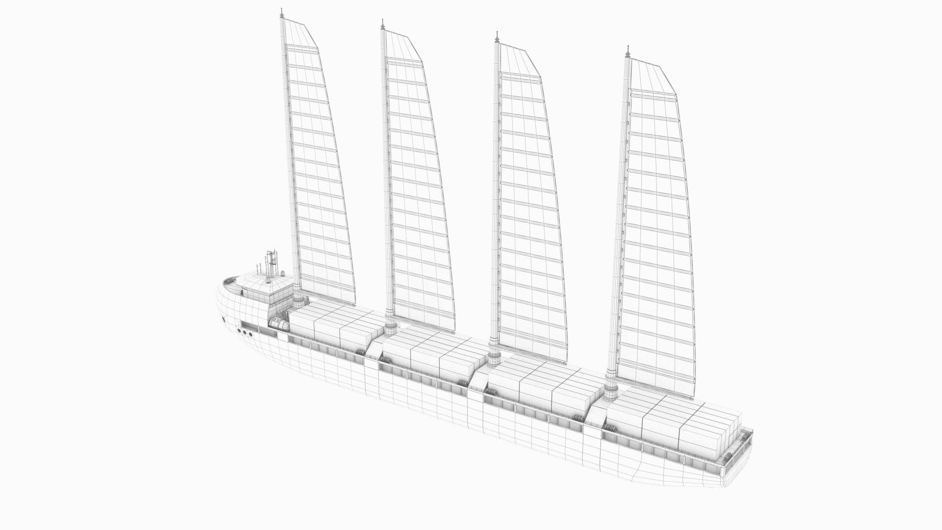 3D Sail-powered Vessel - TurboSquid 2192530