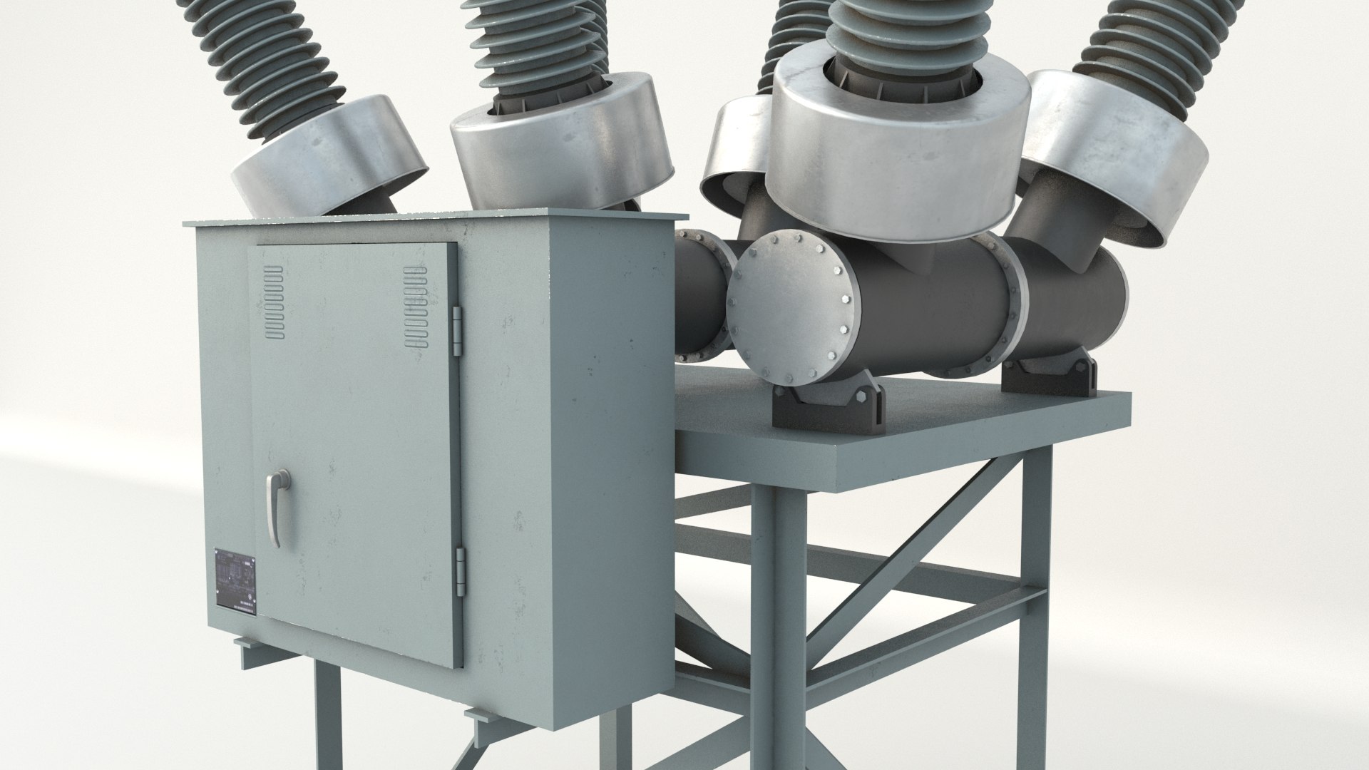 Circuit Breaker PBR 3D Model - TurboSquid 2283239