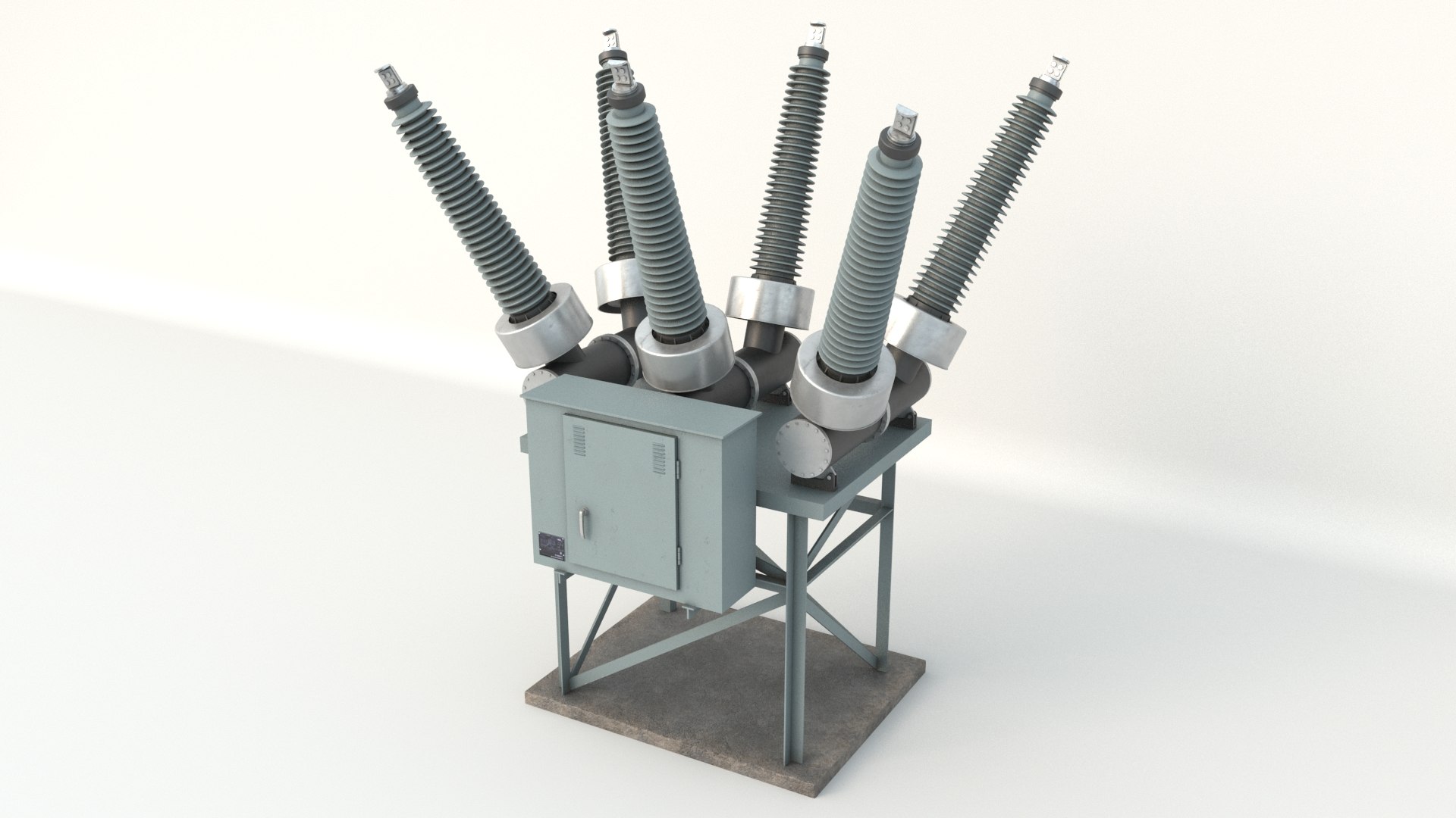 Circuit Breaker PBR 3D Model - TurboSquid 2283239