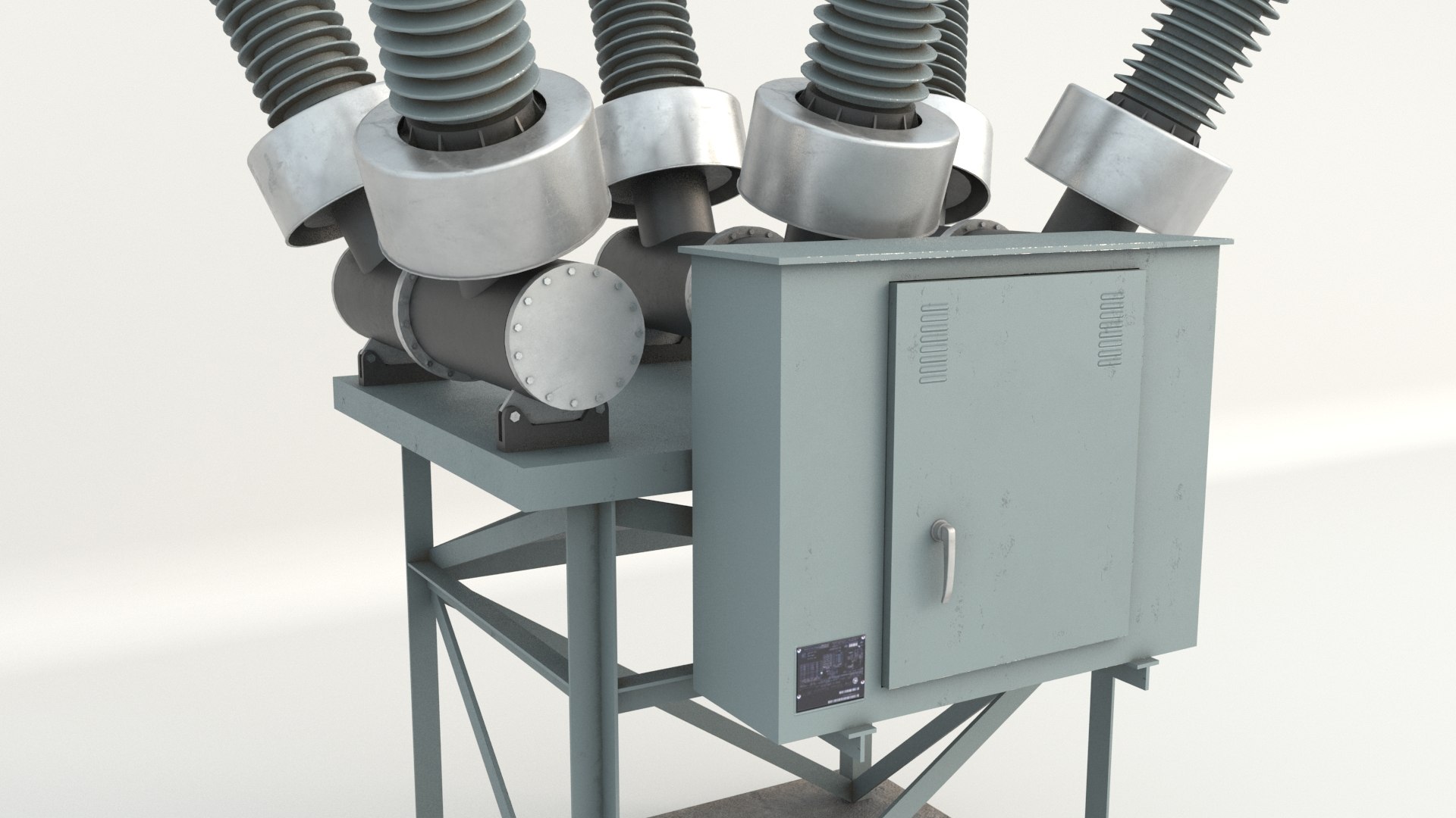 Circuit Breaker PBR 3D Model - TurboSquid 2283239