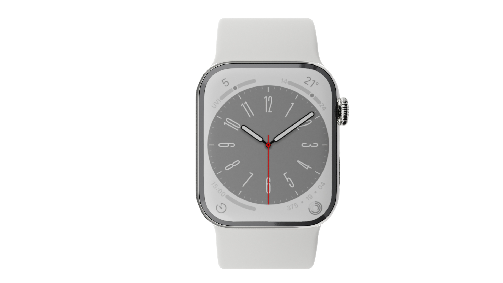 Apple Watch 8 Series - Silver Stainless Steel Model - TurboSquid 1965065