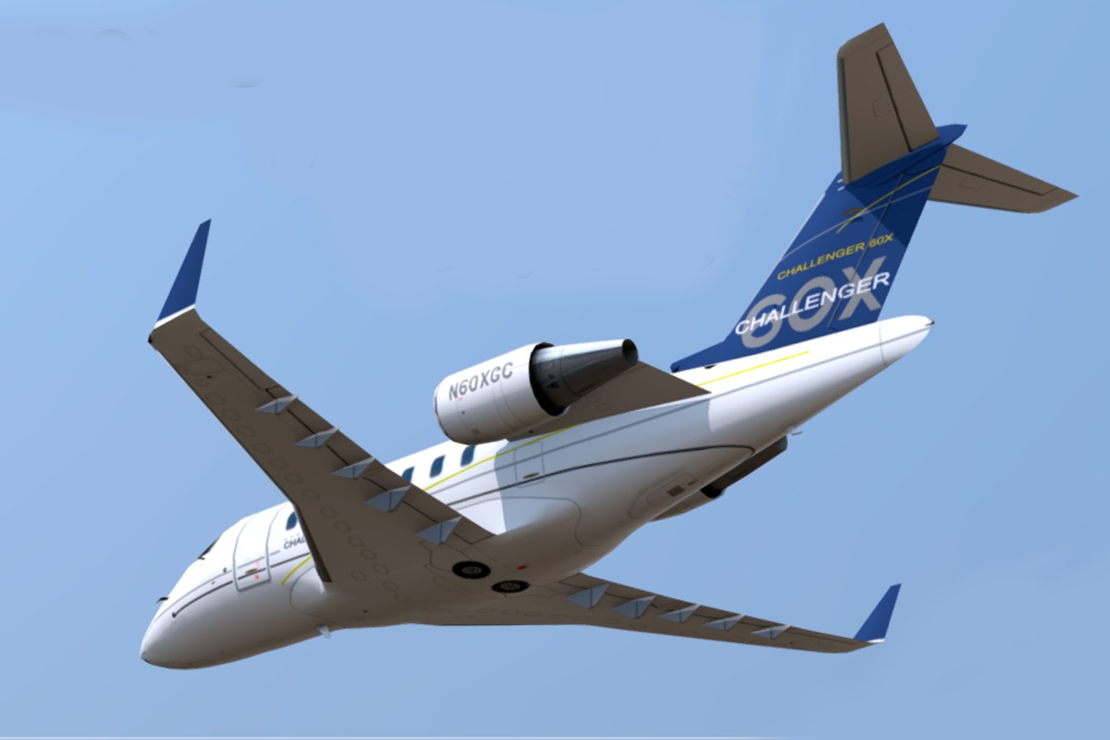 modelo 3d Bombardier Challenger CL-604/605 - TurboSquid 1371464
