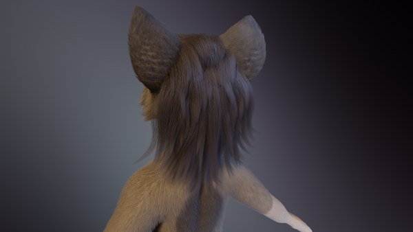 Ashley Anthro Wolf 3D model - TurboSquid 1878300