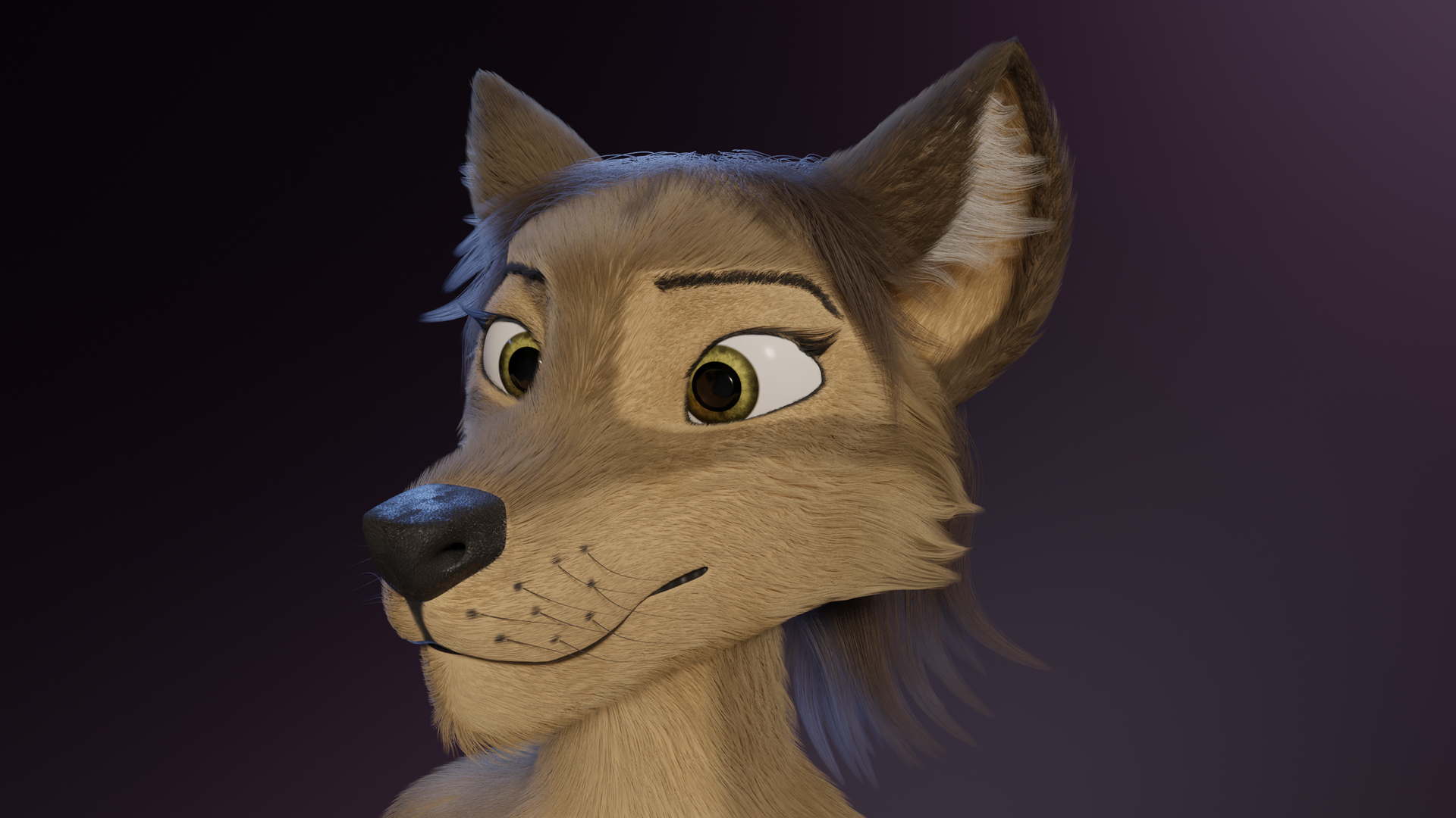 Ashley Anthro Wolf 3D model - TurboSquid 1878300