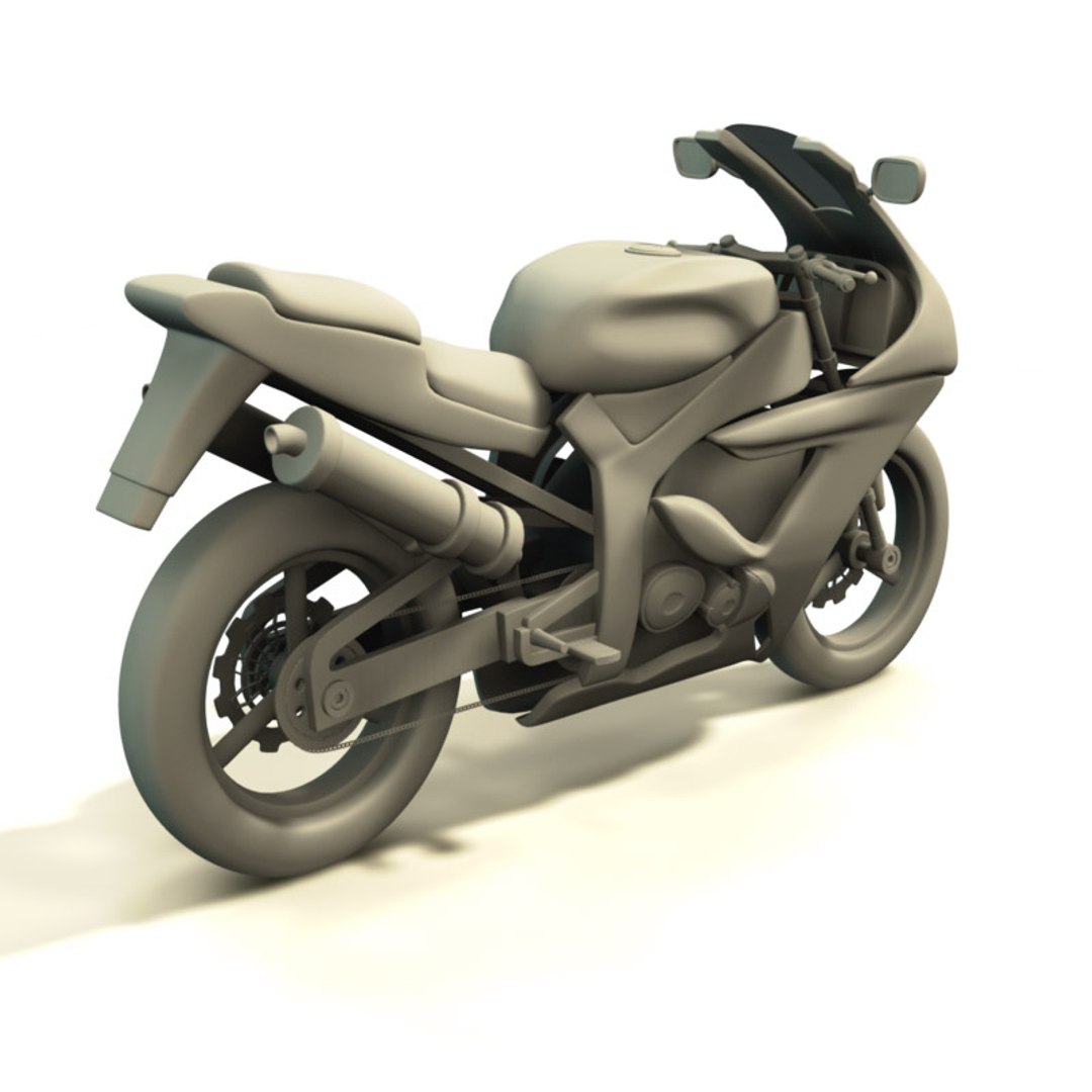 yamaha superbike 3d model