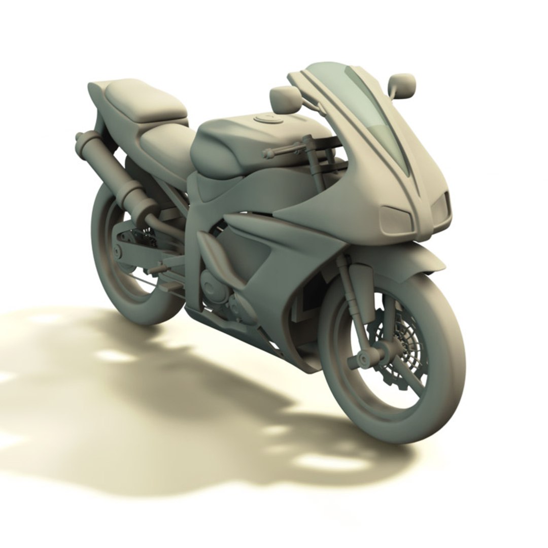 yamaha superbike 3d model