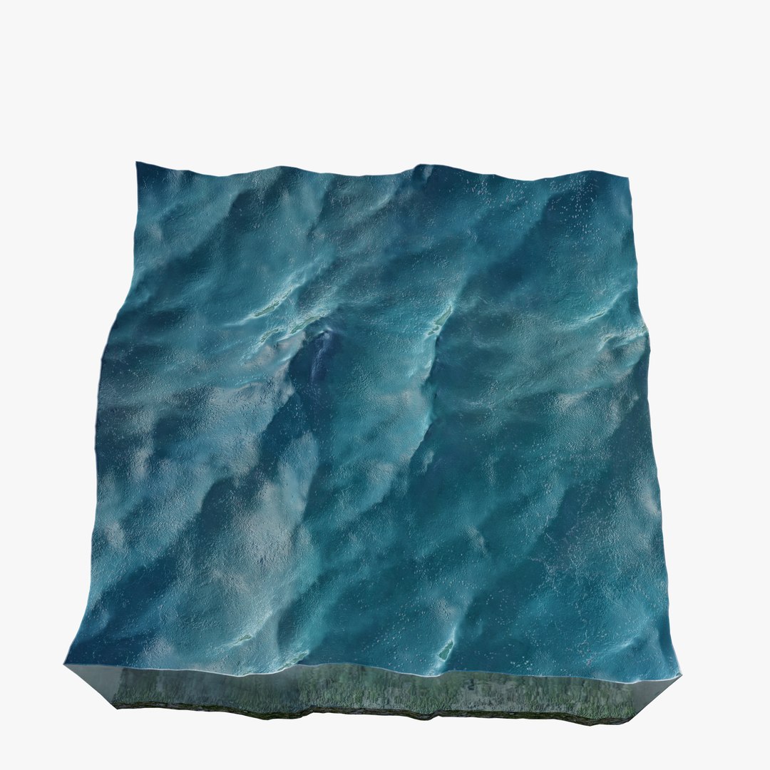 3D Sliced Piece Ocean Scene Model - TurboSquid 1207574