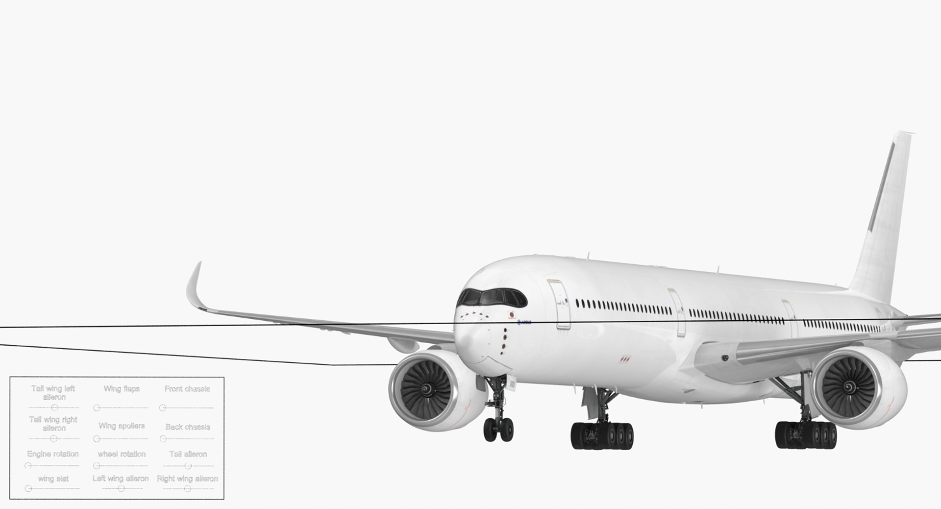 3D airbus a350 1000 generic | 1146150 | TurboSquid