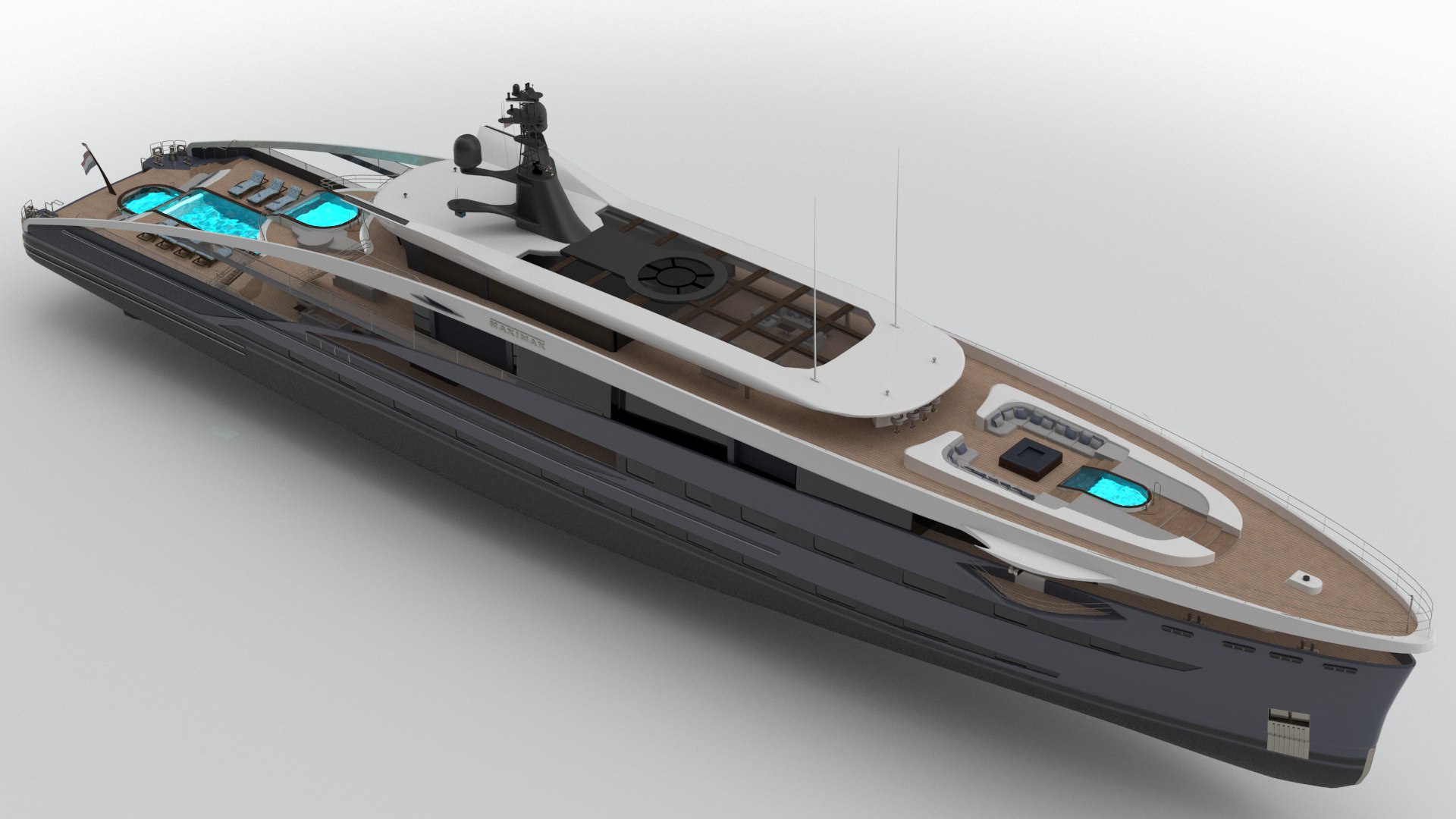 Maximax Superyacht dynamic simulation model - TurboSquid 2118133