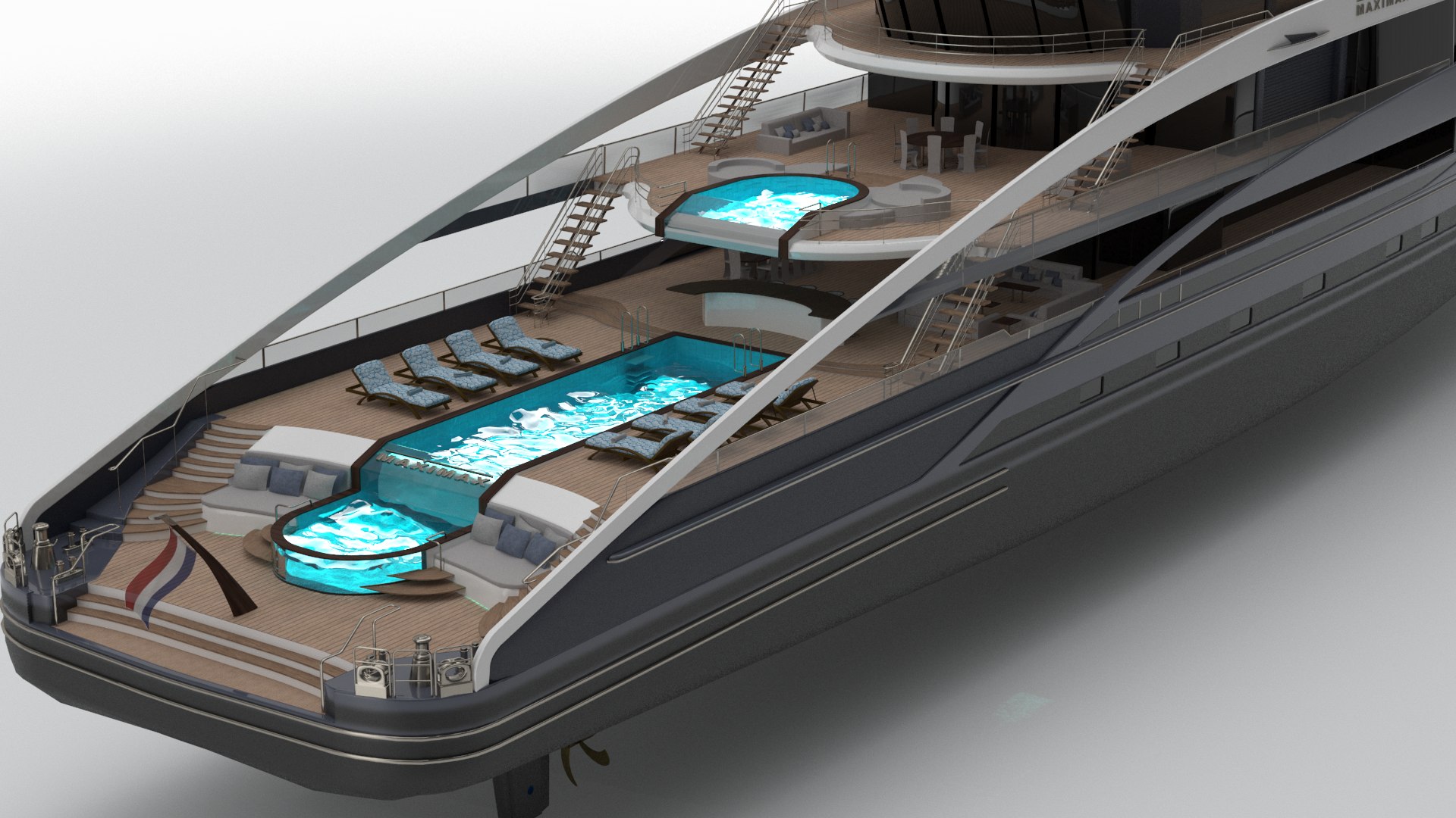 Maximax Superyacht dynamic simulation model - TurboSquid 2118133