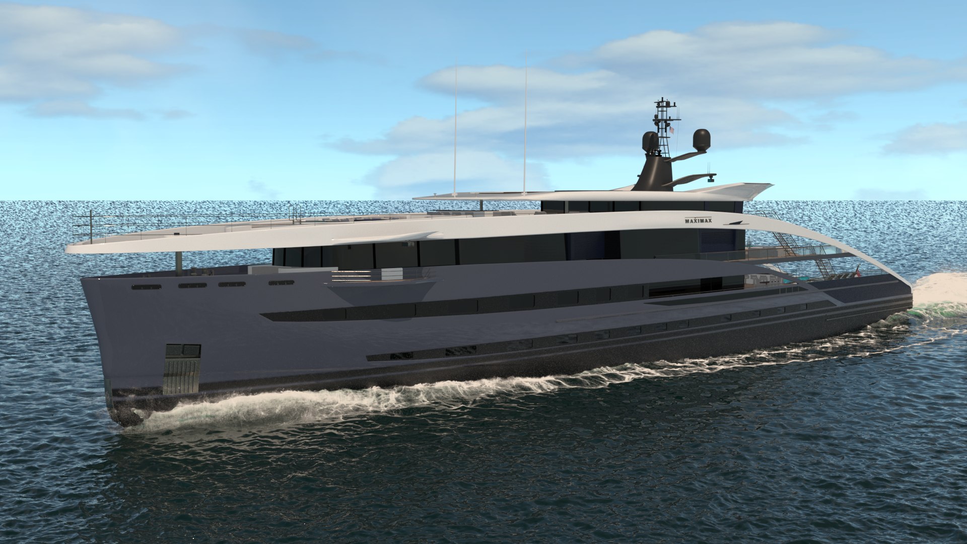Maximax Superyacht dynamic simulation model - TurboSquid 2118133