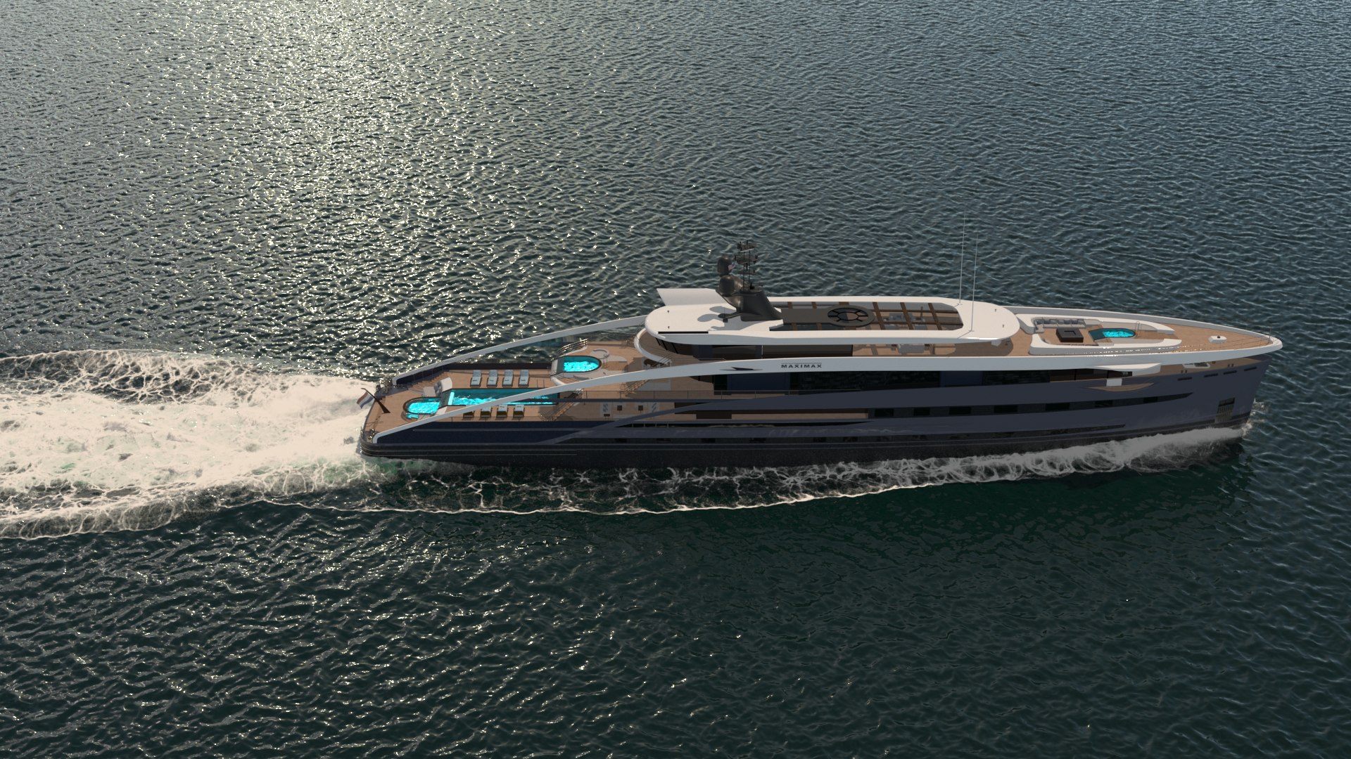 Maximax Superyacht dynamic simulation model - TurboSquid 2118133