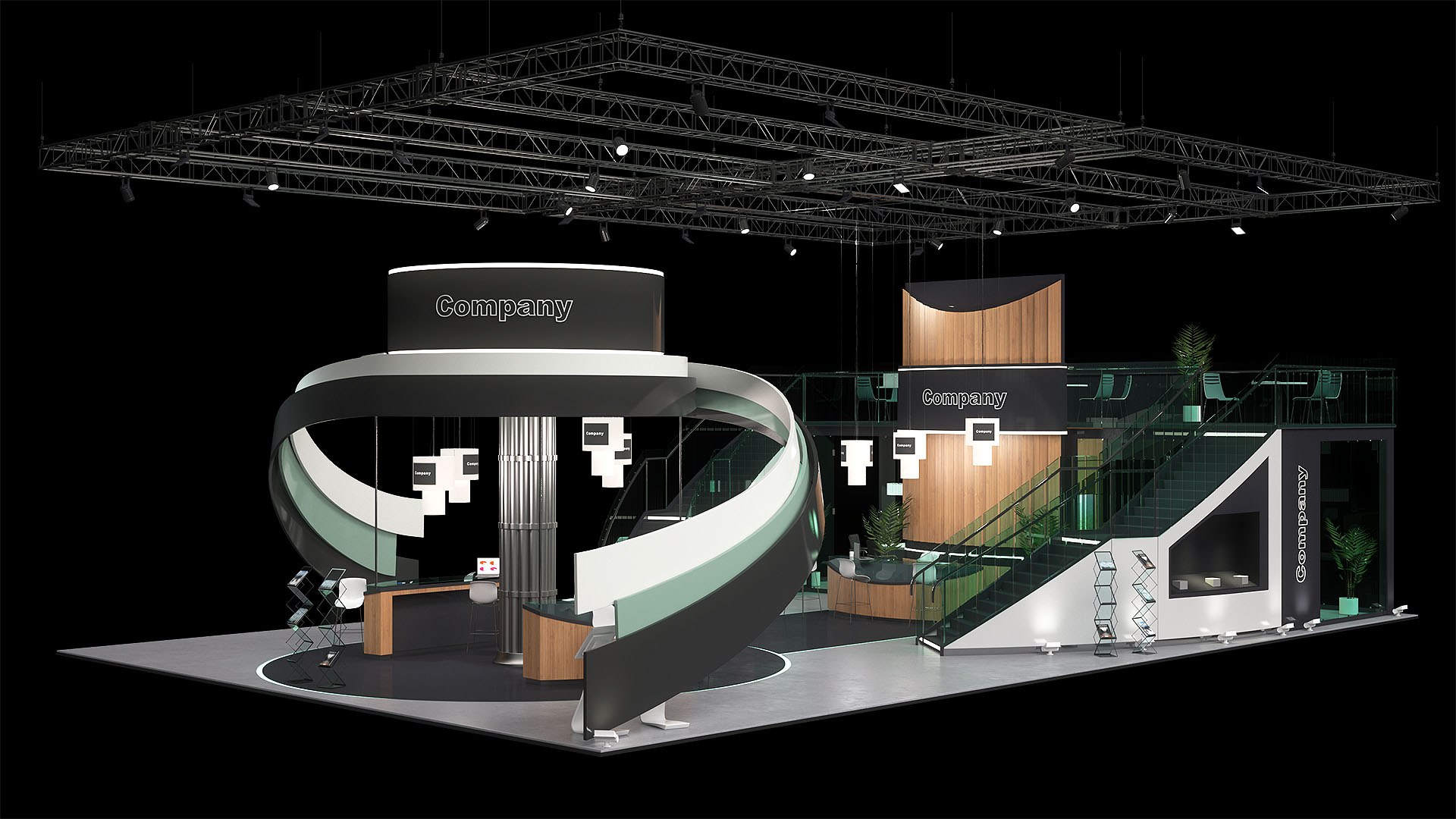 Exhibition stand 3D model - TurboSquid 1600867