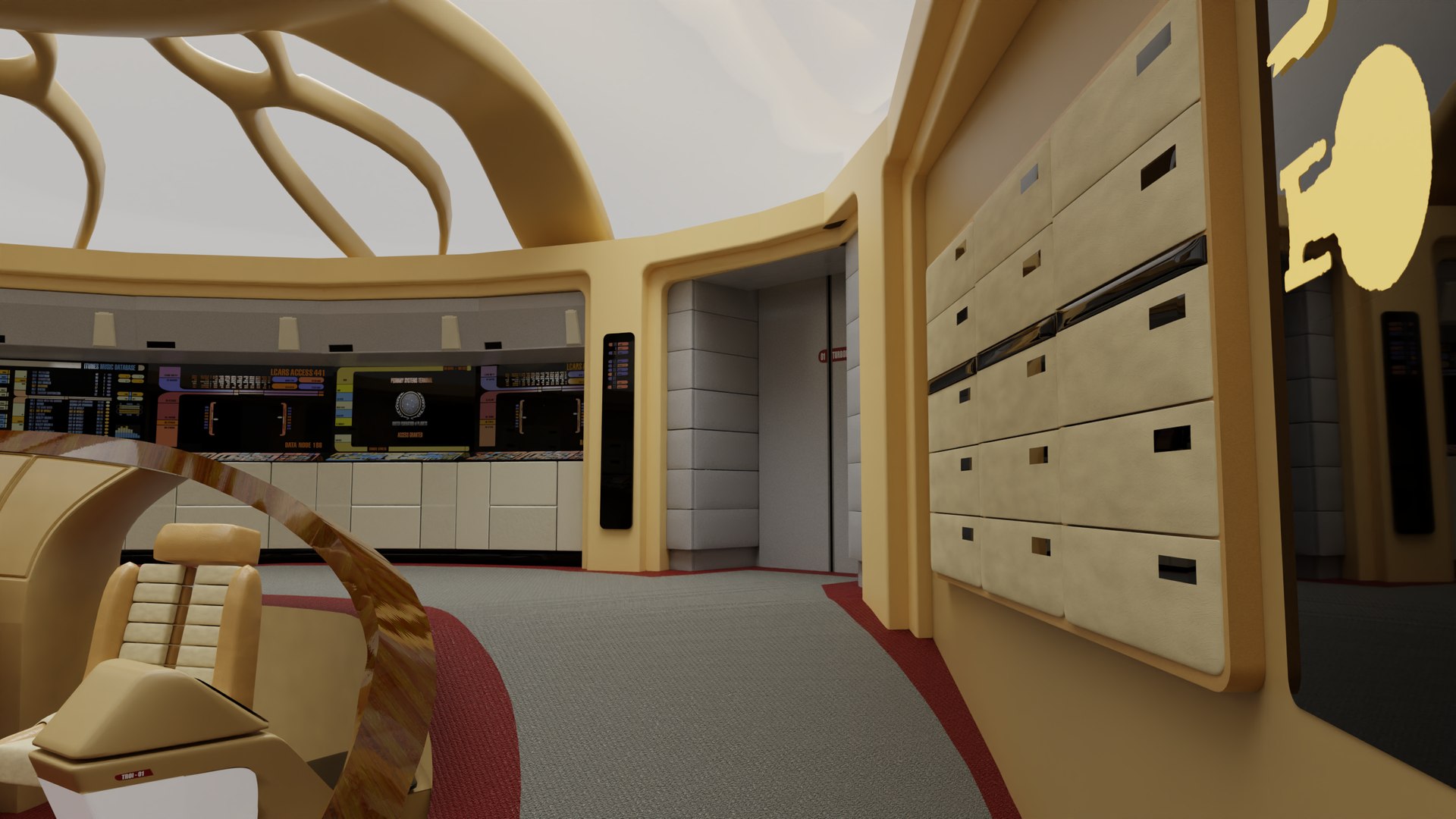 Star Trek Enterprise-D Bridge Model - TurboSquid 1894261