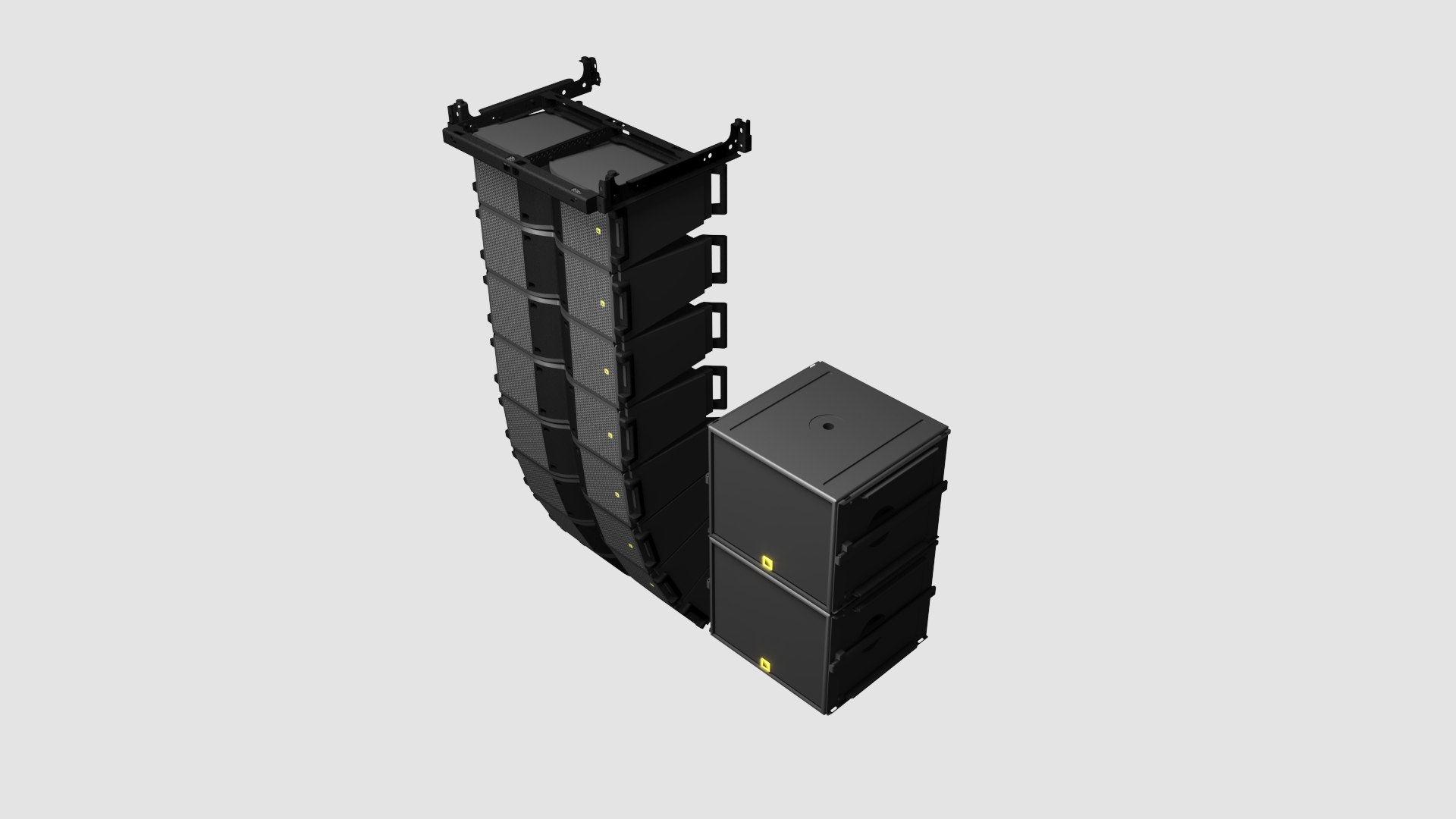 Concert Sound Systems Line Array KARA II 3D Model - TurboSquid 2307257