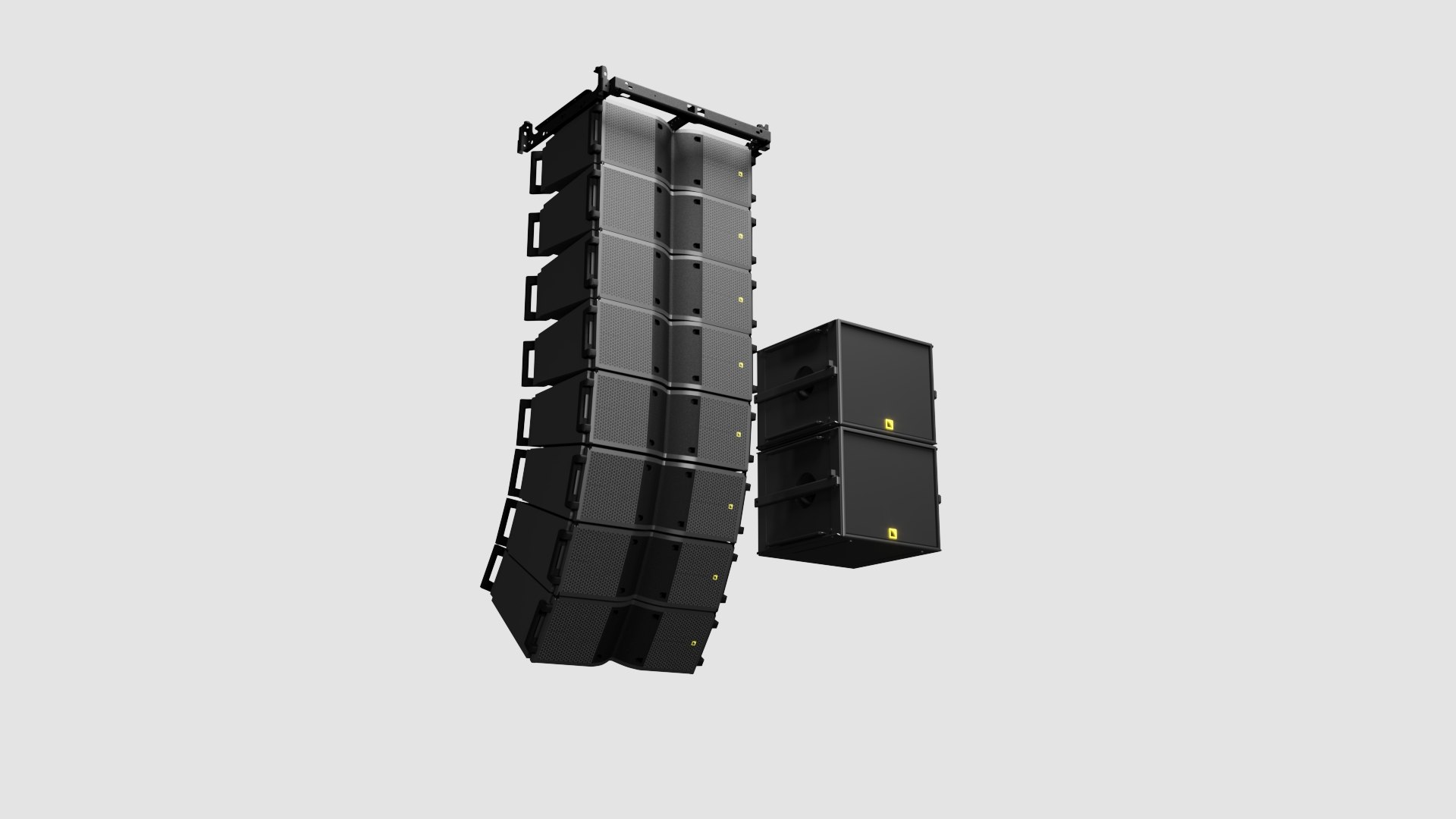 Concert Sound Systems Line Array KARA II 3D Model - TurboSquid 2307257