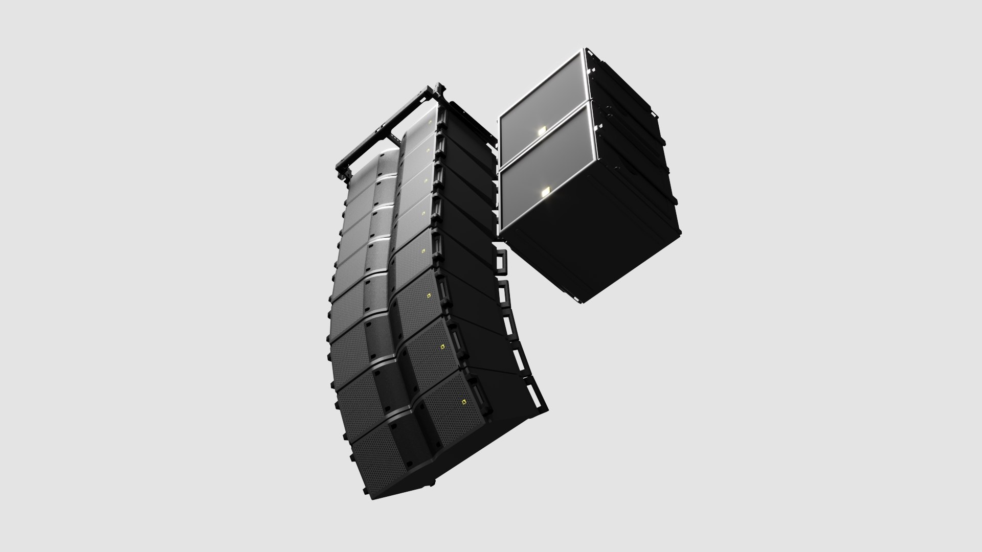 Concert Sound Systems Line Array KARA II 3D Model - TurboSquid 2307257