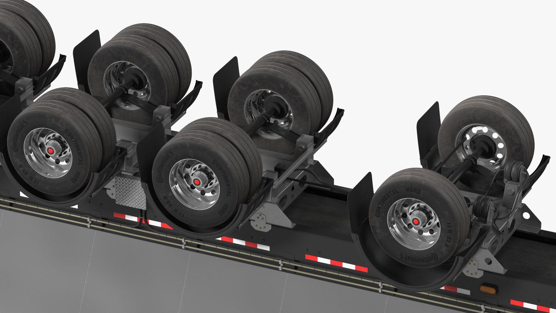 3D Truck Mack CHU613 With Trailer ABS LRC Unload model - TurboSquid 1885945