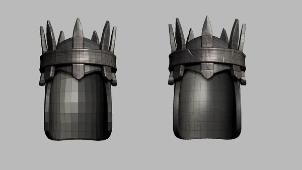 Rust Crown Helmet-캐릭터 디자인 PBR 3D 모델 - TurboSquid 1674443