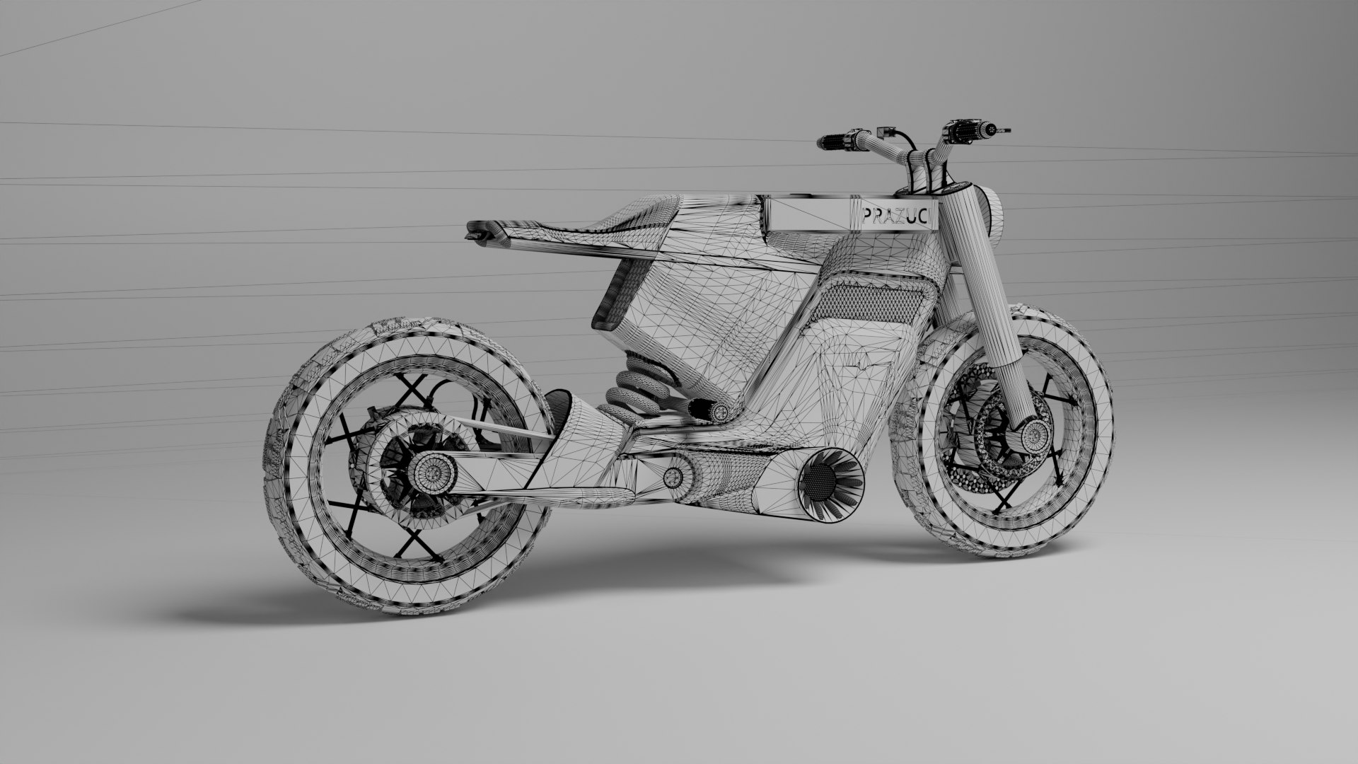 Futuristic Electric Scrambler 3D - TurboSquid 2260364